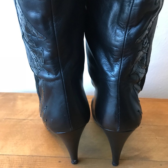 Mary Popps | Shoes | Mary Popps Vintage Italian Leather Boots Mid Calf ...